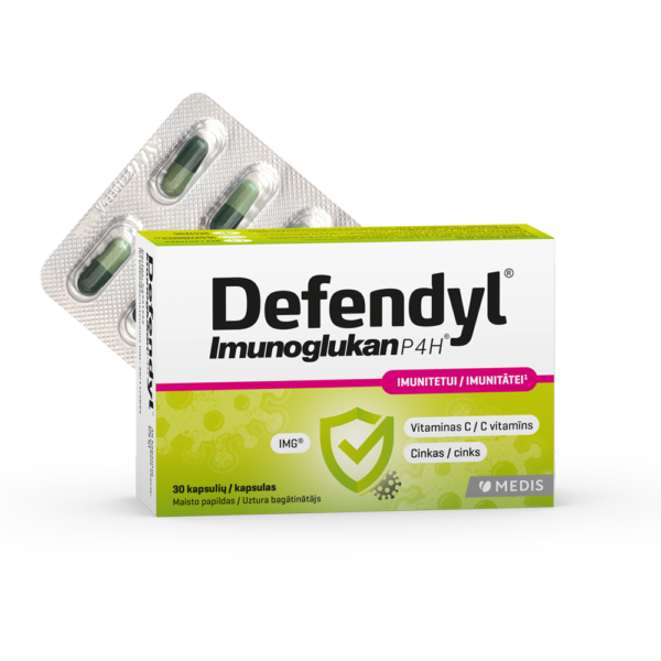 Defendyl-Imunoglukan P4H, 30 kapsulių - Vitaminu